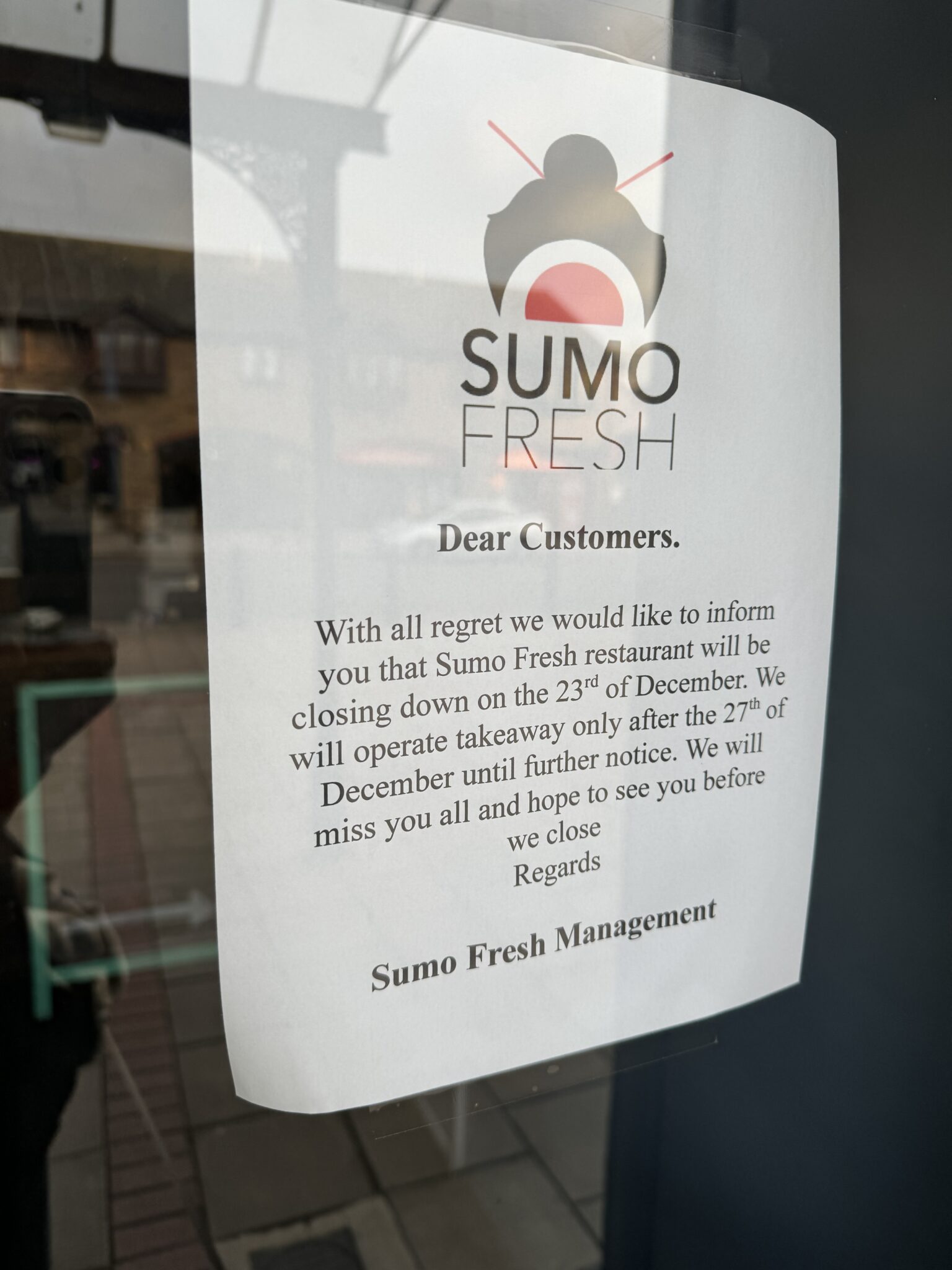 So long, Sumo Fresh, and thanks for all the salmon teriyaki – Wansteadium